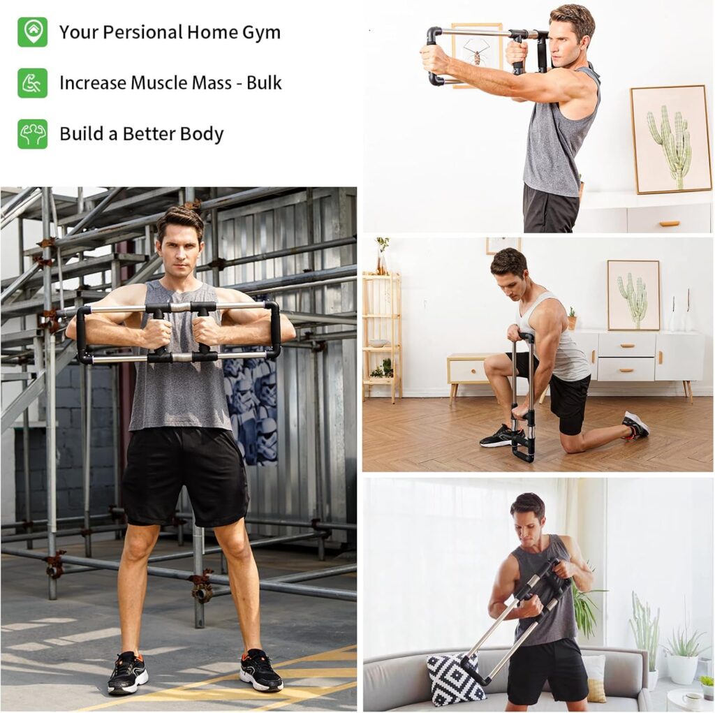 GoFitness Push Down Bar Chest Trainer Fitness Equipment for Home ...